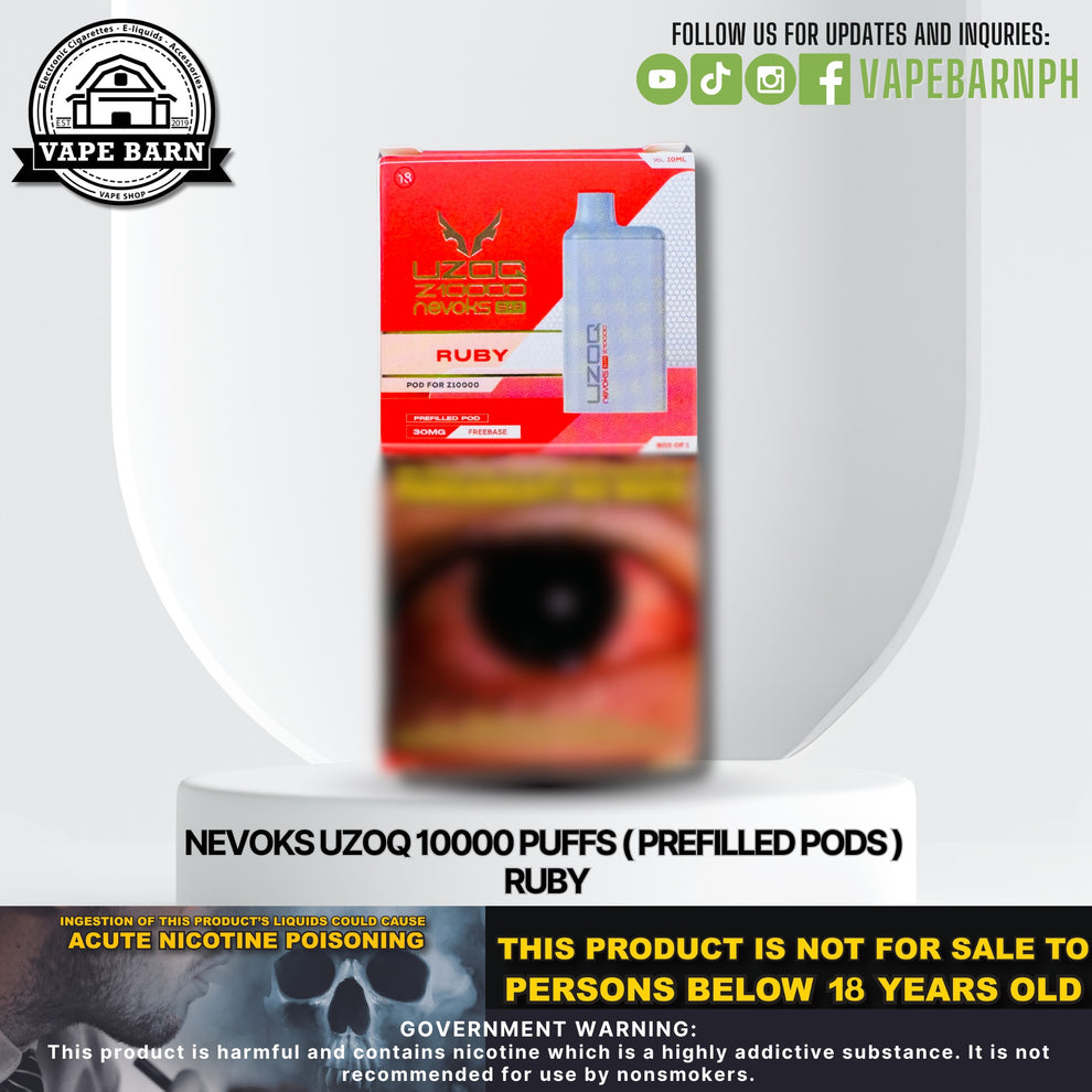 Nevoks UZOQ 10000 Puffs ( Prefilled Pods ) – VAPE BARN PH