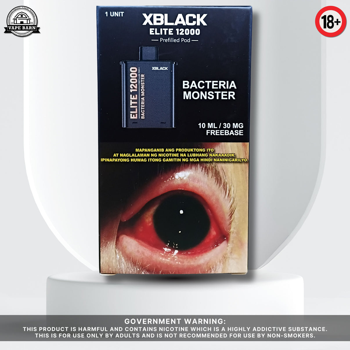 XBLACK ELITE V2 (Prefilled Pod) 3% – VAPE BARN PH