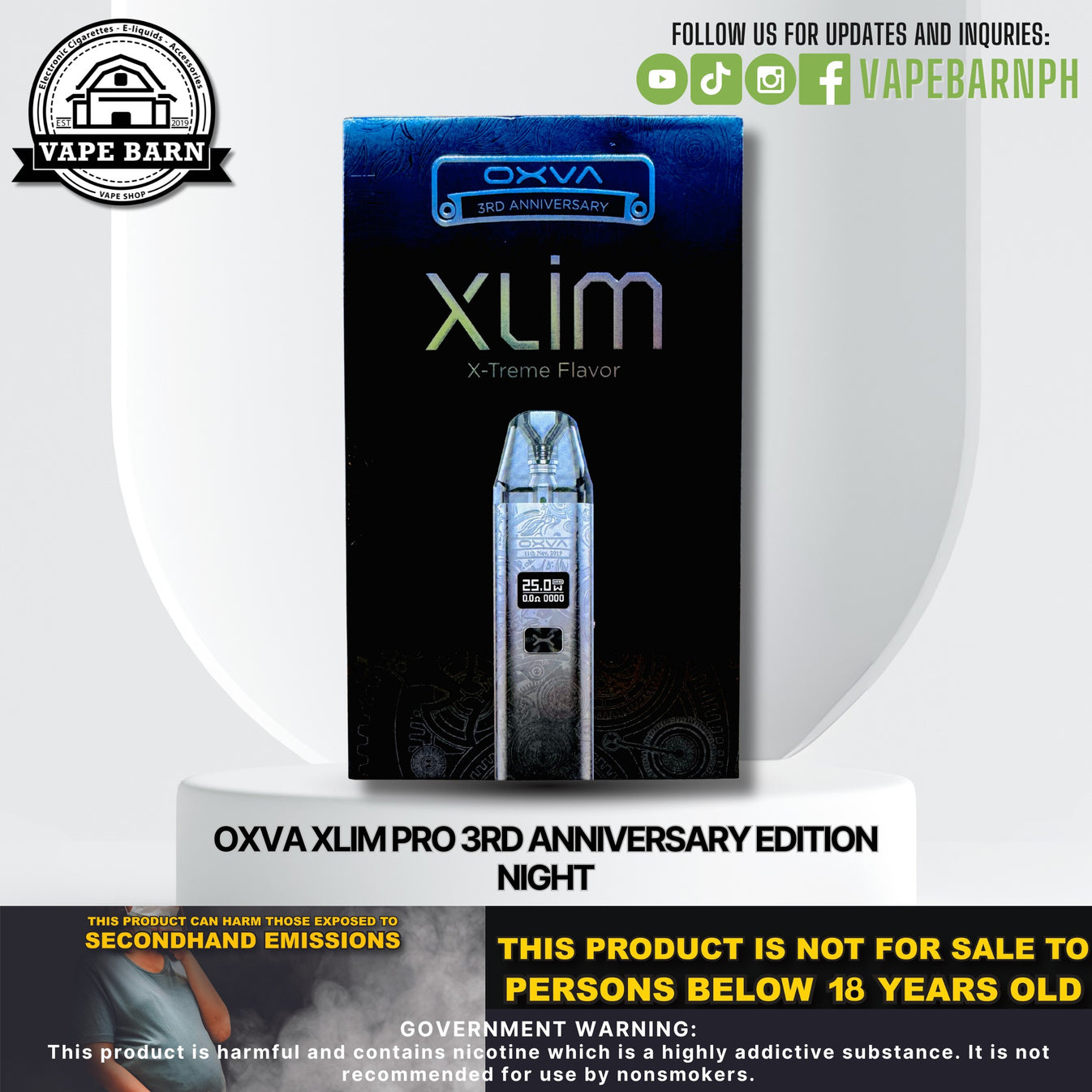 OXVA Xlim Pro 3rd Anniversary Edition – VAPE BARN PH