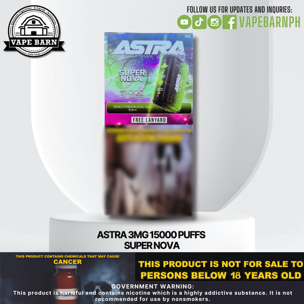 Astra 3mg 15000 Puffs – VAPE BARN PH