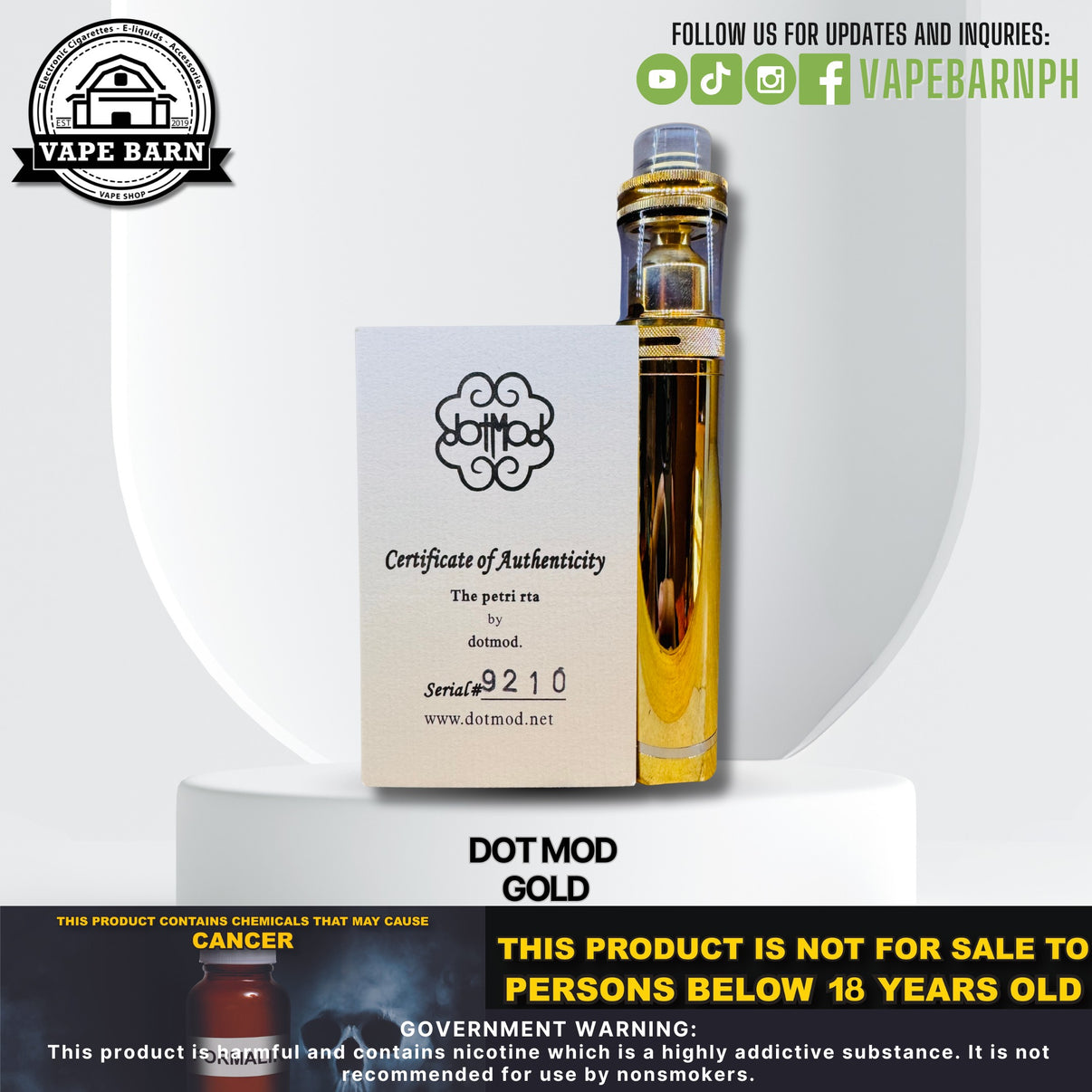 DOT MOD – VAPE BARN PH