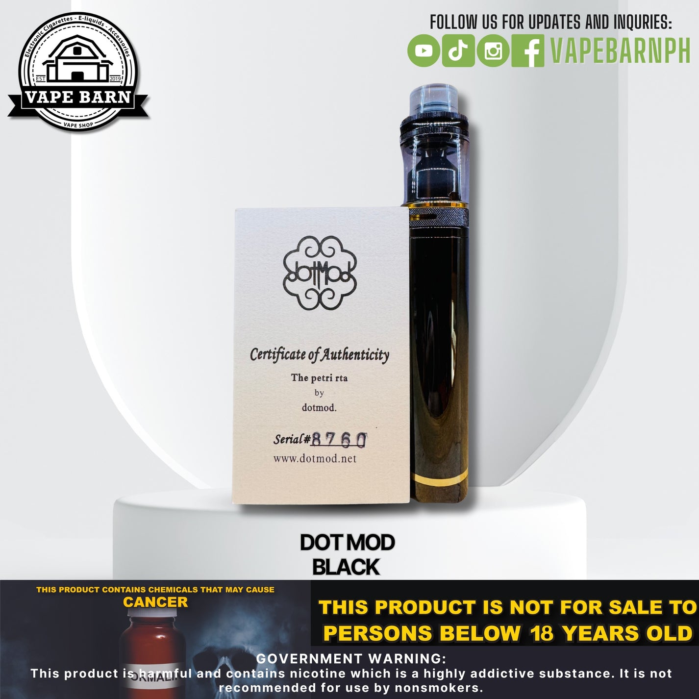 DOT MOD – VAPE BARN PH